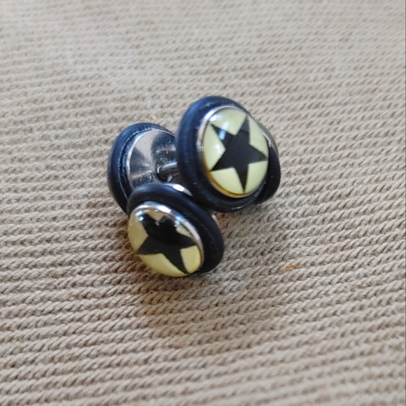 Jewelry | Star Cheater Plugs Double Sided Screw In Earrings | Poshmark